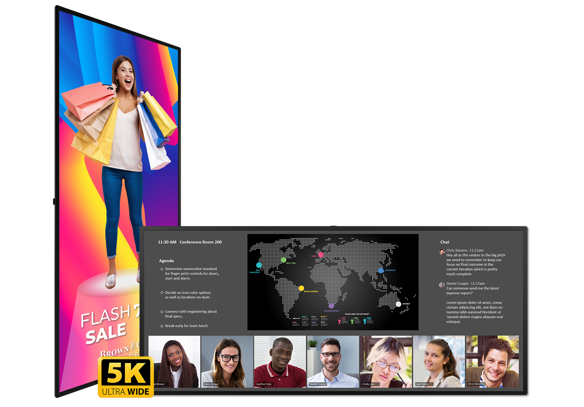 Planar UltraRes W Series 5K Unified Communication Display | Planar